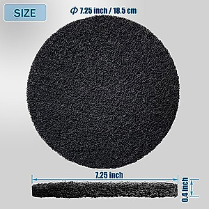 12-Pack 7.25" Compost Bin Odor Absorbing Filters, Activated Charcoal Deodorizer for Kitchen Trash Cans, Compost Buckets, Countertops and Recycle Bins