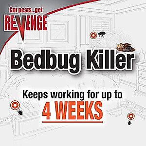 REVENGE Bedbug Killer, 128 oz Ready-to-Use Spray, Long Lasting Odorless Insecticide Formula, Kills on Contact