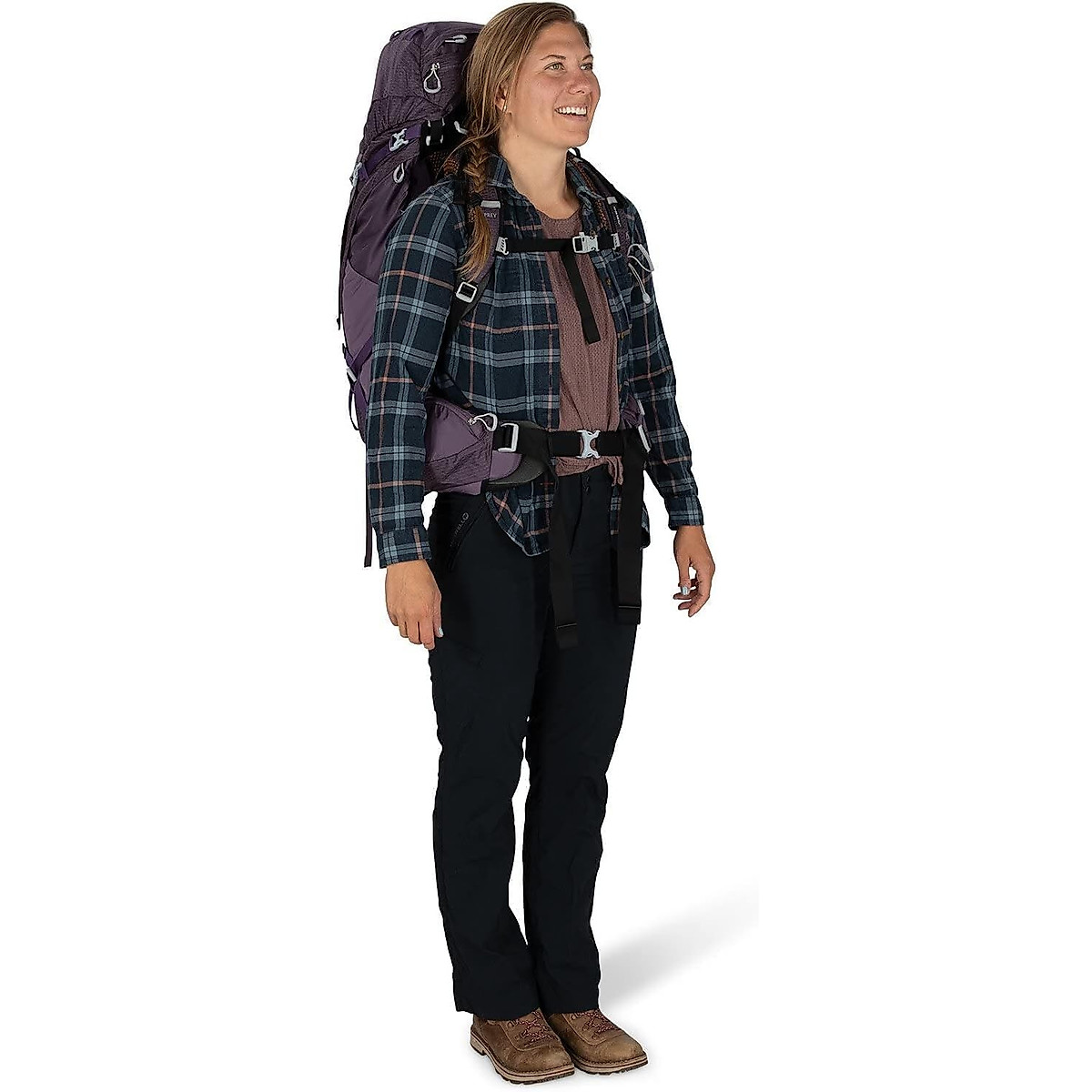 Osprey Aura AG 50 Women's Backpacking Backpack, Enchantment Purple, Medium/Large