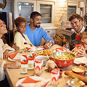 100 Set 3 oz Mini Dessert Cups with Spoons Round Clear Plastic Parfait Appetizer Cup Square Parfait Cups Disposable Shooter Cups Small Mousse Cups for Tasting Trifle Desserts Puddings, 2 Styles