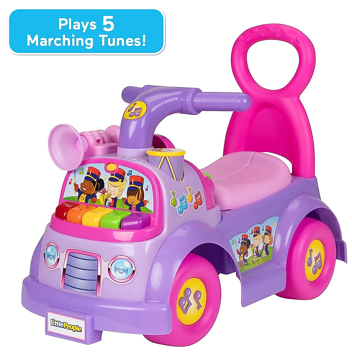 Fisher Price Music Parade Purple Ride-On with 5 Different Marching Tunes! [Amazon Exclusive]