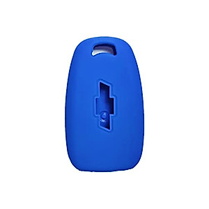 Silicone Smart Key Fob Cover Case Protector Keyless Remote Holder for 2016-2021 Chevrolet Malibu Camaro Trax Traverse Trailblazer Sonic Cruze Blazer Volt Equinox Spark FCC ID HYQ4EA