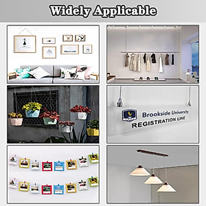 Picture Frame Wire for Hanging, Picture Hanging Wire Kit 33 Feet Picture Frame Wire Heavy Duty Stainless Steel Wire for Hanging Pictures, Mirror, Artwork, Light, Canvas Hanging Kit