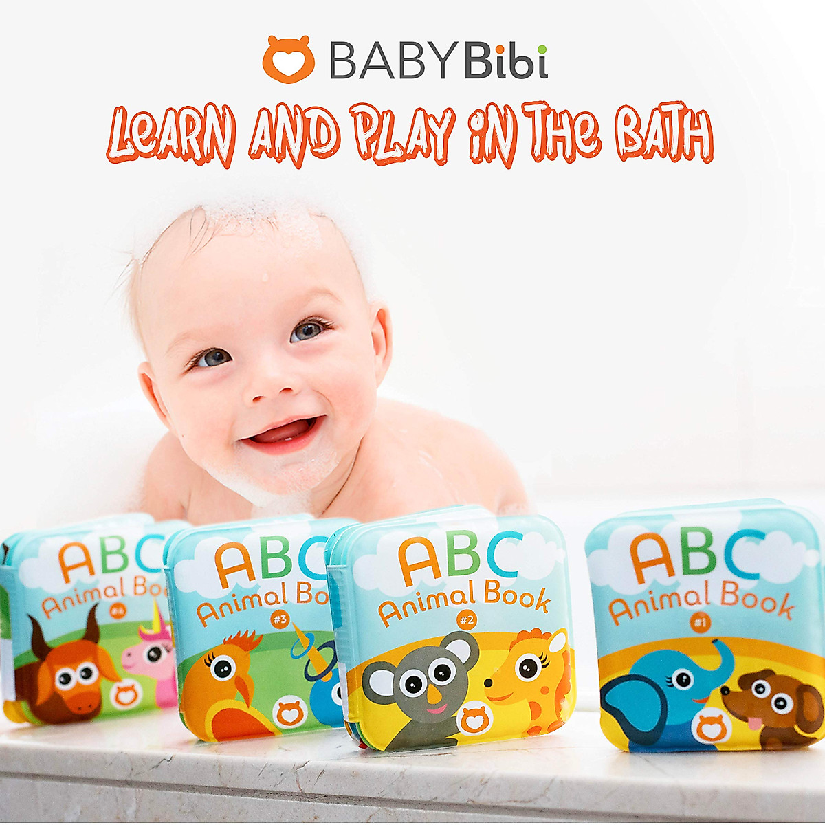 Baby Bath Books Mega Set (Pack of 13 Books) - Educational Waterproof Baby Bathtime Plastic Books for Bath Tub with Animals, Colors, Numbers and ABC Letters - Learning Toy Books for Babies and Toddlers