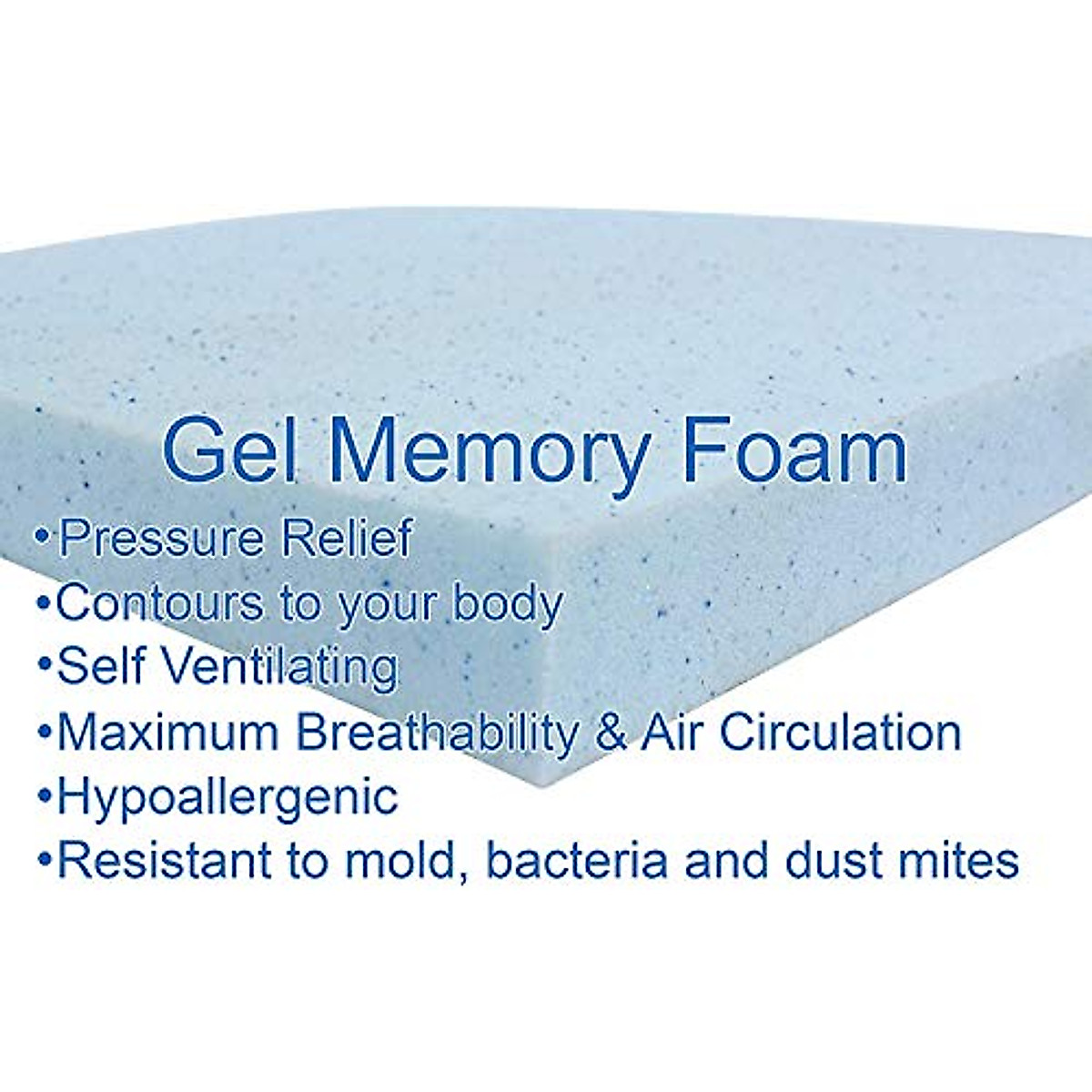 FoamyFoam Mattress Replacement/Bunk 4”x 28" x 75” Cooling Gel Memory Foam, Medium Firm Support, Pressure Relief, RV Travel Camper Trailer Truck, Cover Not Included, Made in USA