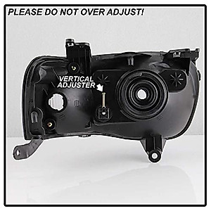 ACANII - For 2001 2002 2003 2004 Ford Escape Black Housing Headlighs Headlamps Replacement Driver & Passenger