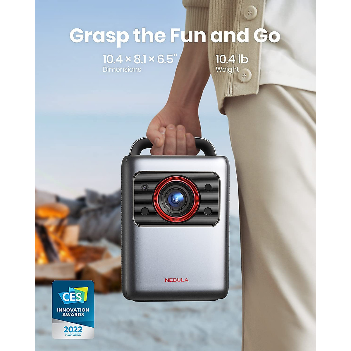 Anker Nebula Cosmos Laser 4K Projector, Android TV 10.0 with 7000+ Apps, Autofocus, Auto Keystone Correction, Screen Fit, Home Theater Image Quality (Renewed)