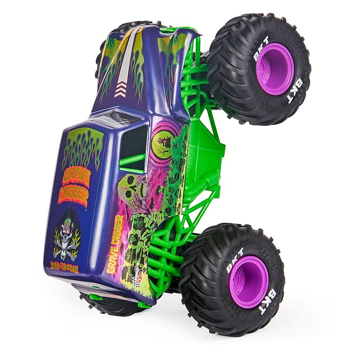 Spin Master 6060365 Monster Jam 1:15 Scale Official Grave Digger Freestyle Force Remote Control Monster Truck Toys