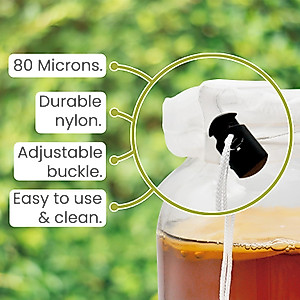 Grow Your Pantry Kombucha Jar Covers | 3-Pack Premium Quality Fermentation Lid Bowl Covers for Brewing Kombucha | Can Fit on Jar Mouths Up to 120mm Wide (Kombucha Jars Not Included)