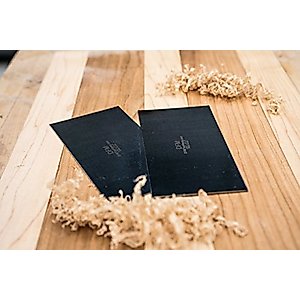 DFM Tool Works Blue Cabinet Scraper Rectangle Sets- MADE IN USA - Multiple Sizes (2, 0.032" x 2.5" x 5")