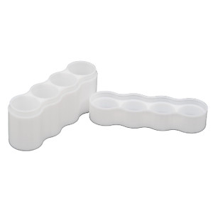 Protect Your Power - Slimline CR123a Battery Case, Soft Durable Material - Pack of 2 (Holds 4 Batteries)