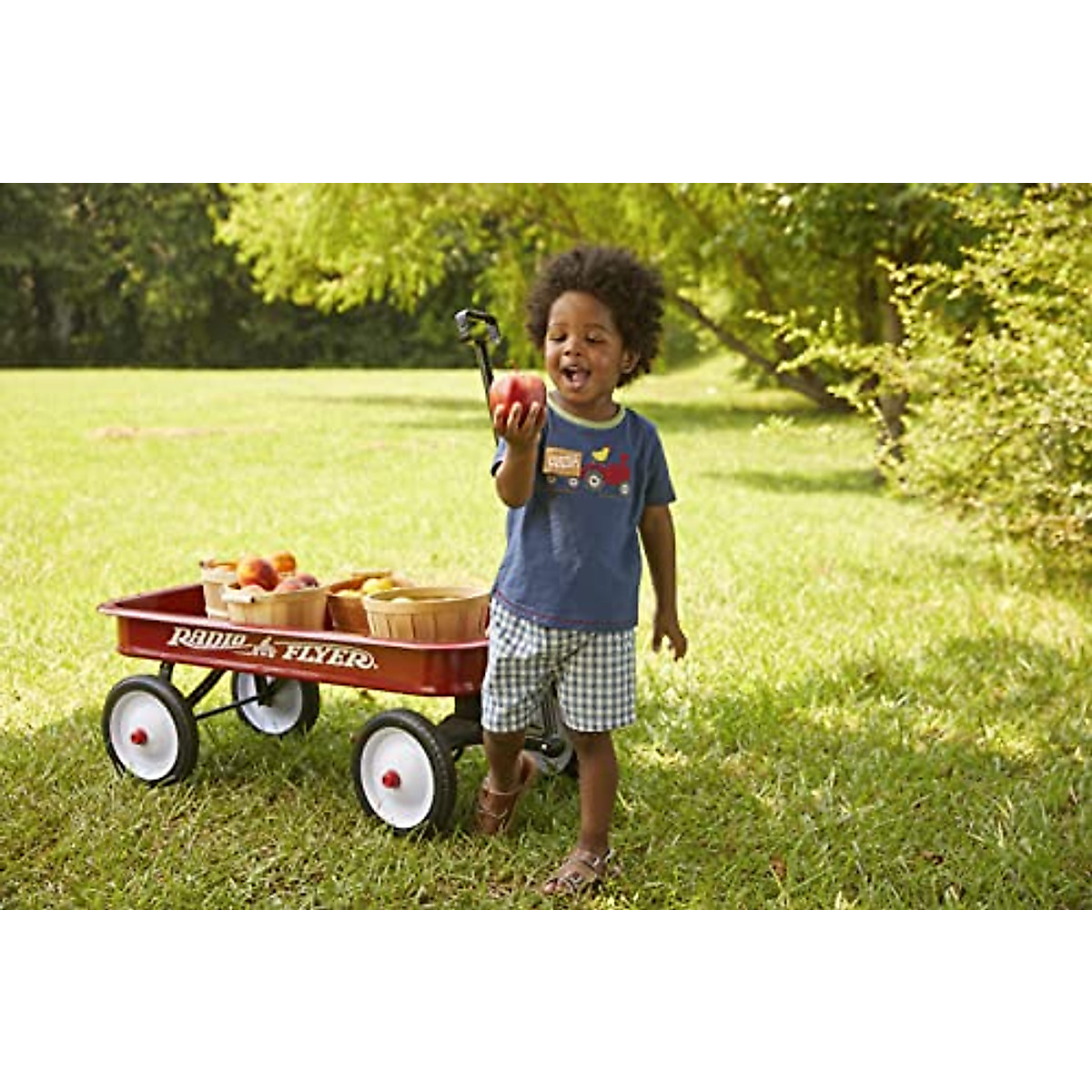 Mud Pie baby boys Farm Fresh Short Set, Blue, Small US