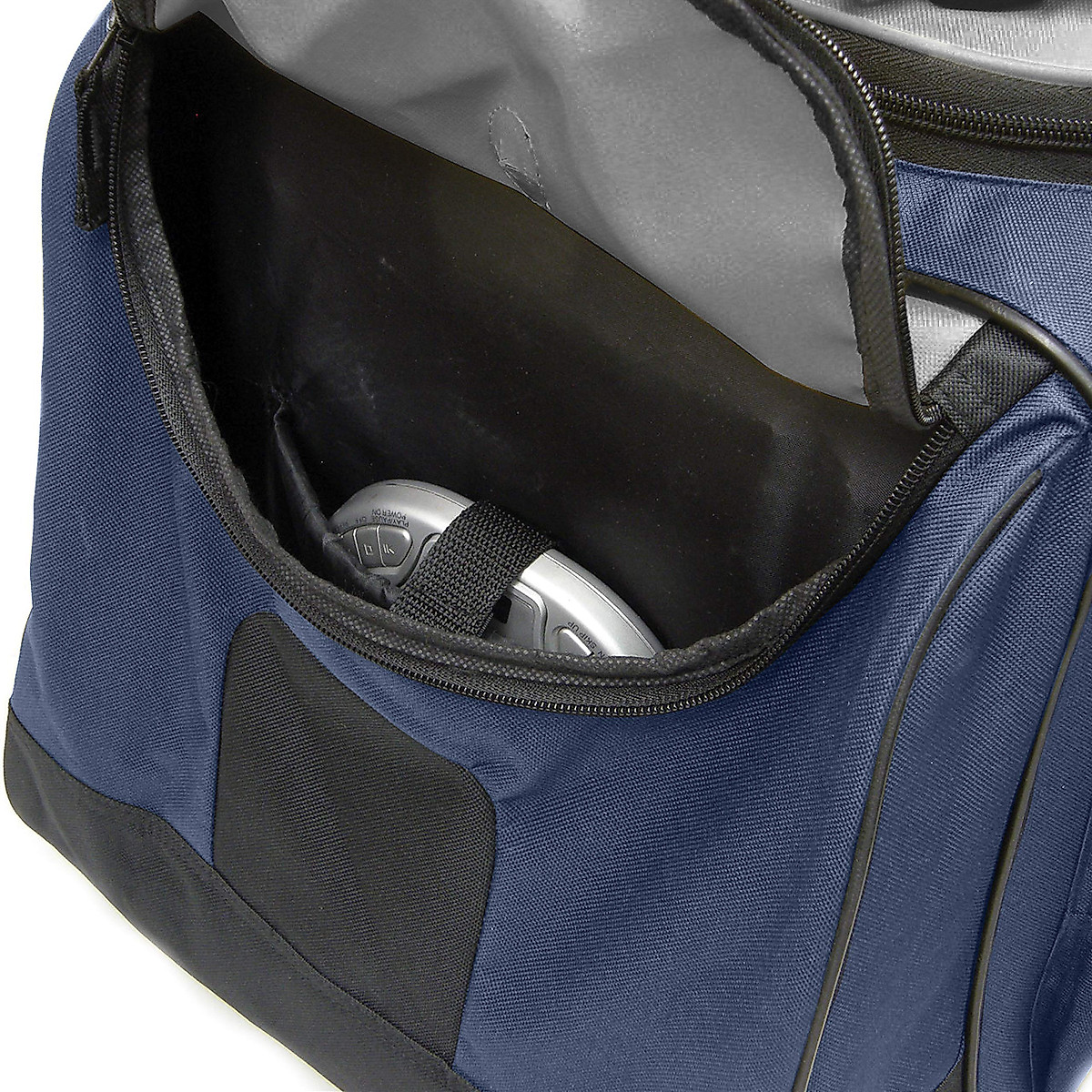 Travelers Club Adventure Travel Duffel Bag, Navy Blue/Grey, 28 Inch