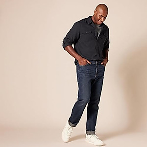 Amazon Essentials Slim Fit Jeans For Men - Dark Wash, 34W x 30L