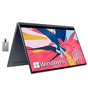 Lenovo Yoga 7i 2-in-1 360° 15.6" Touch Screen Laptop, Intel Evo Platform i5 1135G7, 8GB RAM, 1TB PCIe SSD, Intel Iris Xe Graphics, Backlit Keyboard, Win 11, Slate Grey, 32GB USB Card