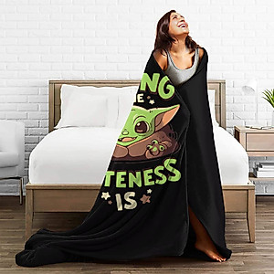 SDINAZ Throws Blanket Ultra-Soft Micro Fleece Blanket Throw for Kids Adults Throw Blanket for Couch Bed Sofa All Season (50in×40in)