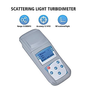 Digital Turbidity Meter, Laboratory Turbidimeter, ZD‑2A Handheld Digital Turbidity Meter Portable Turbidimeter for Swimming Pool Laboratory US Plug 100‑240V