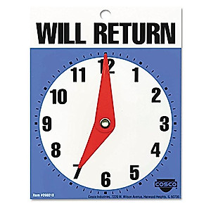 Cosco Sign, Will Return 5 x 6 Inches (098010) (6)