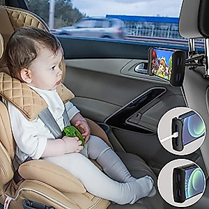 Uniwit Car Headrest Backseat Mount,Phone/Tablet Car Mount, Adjustable Devices Holder for 4-11 inch Tabltes/Phones,Compatible for iPhone 14 13 12 11 Pro Max,Samsung Galaxy S22,S21,iPad Air,Samsung Tabs