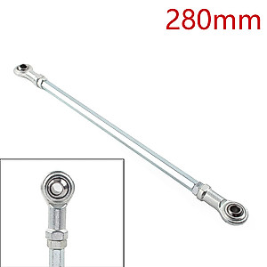 LIRU 280mm Steering Tie Rod kit Ball Joint M8 Ball Joiner Bolt Tie Rod for 50cc 70cc 90cc 110cc 125cc 200cc 250cc Quad Dirt Bike ATV Go Kart