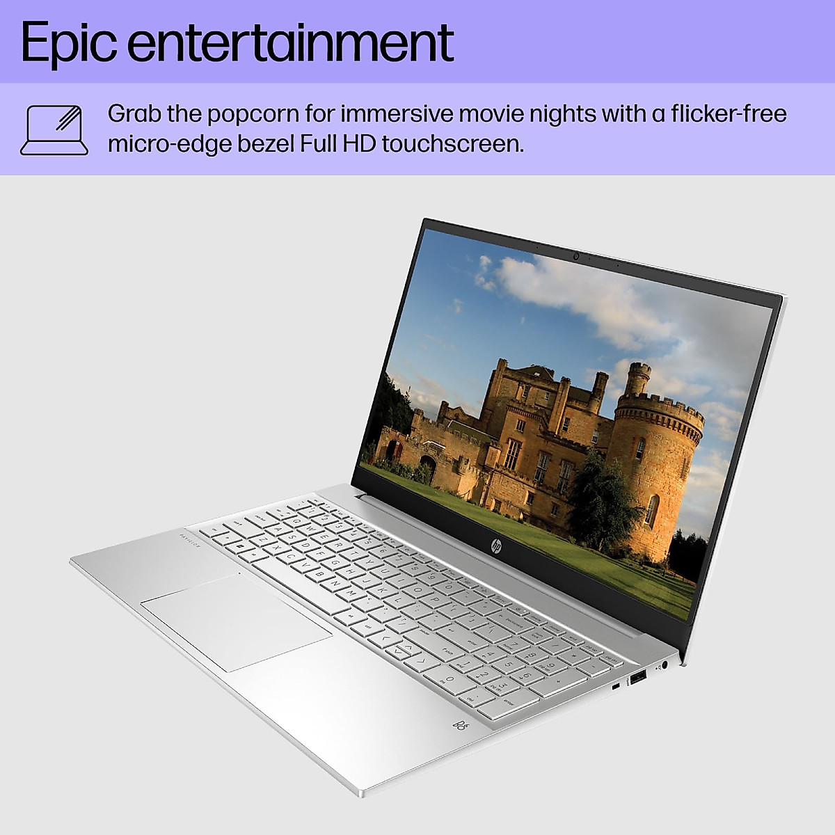 HP 2023 Newest Pavilion Laptop for Business, 15.6" FHD Touchscreen, Intel Core i5-1335U(up to 4.6GHz, Beats i7-1270P) 16GB RAM, 512GB SSD, Intel Iris Xe Graphics, Wi-Fi 6, Webcam, Windows 11 Home