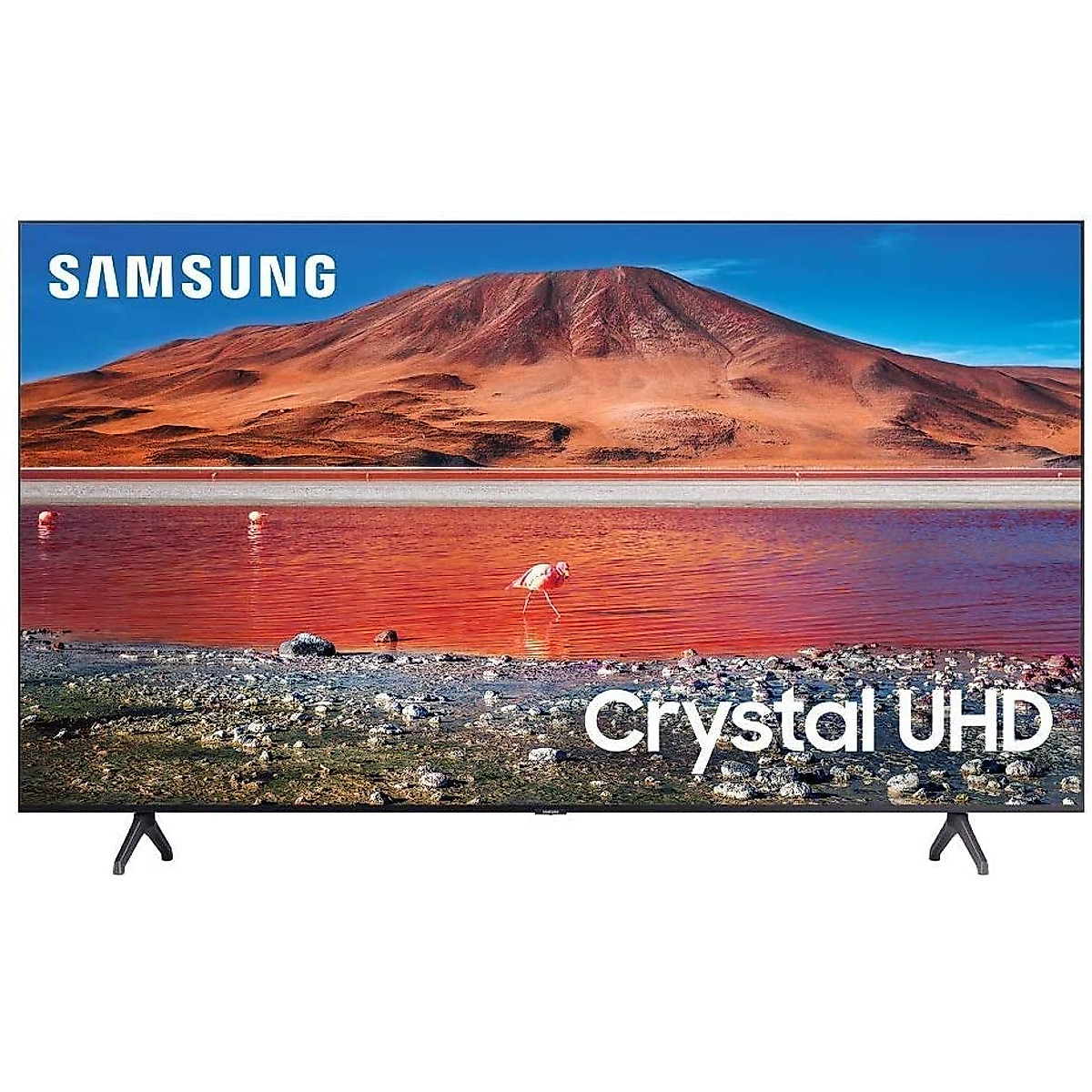 SAMSUNG UN55TU7000 55 inches 4K Ultra HD Smart LED TV (2020 Model) (Renewed)