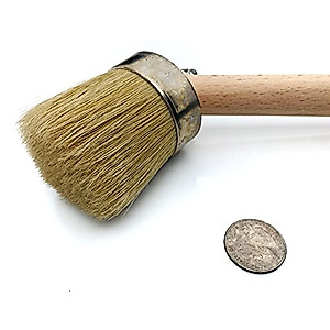 Angled Wooden Tire mounting Paste Round Brush Applicator 13 Inches in Length