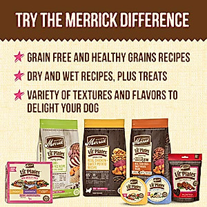 Merrick Lil' Plates Grain Free Small Dog Food, Itsy Bitsy Beef Stew Recipe, Wet Dog Food - (12) 3.5 oz. Tubs