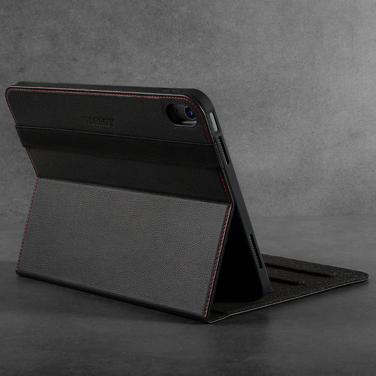 TORRO Case Compatible with iPad 11th / 10th Generation – Genuine Leather iPad 11th / 10th Gen (2025/2022) Case with Stand Function and Wake/Sleep Function (Black)