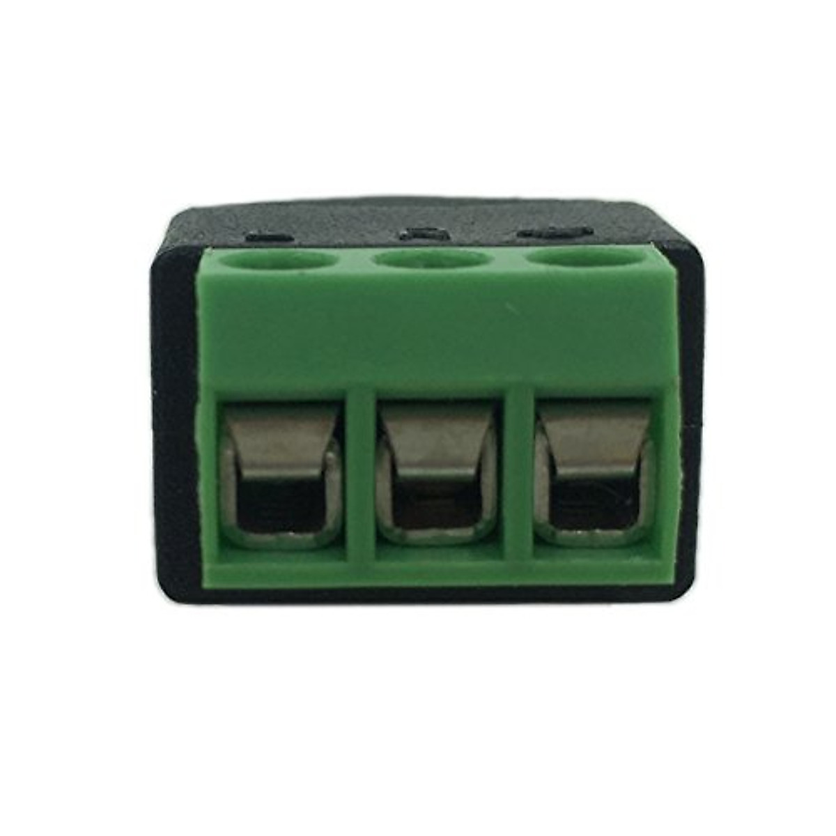 CERRXIAN 3.5mm 3 Pole Stereo Audio Video Male to 3 Screw Terminal Female Double Track Headphone Replacement Solderless Balum Converter Adapter (2-Pack)