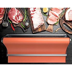 Paper Roll Dispenser and Cutter - Long 24" Roll Paper Holder - Great Butcher Paper Dispenser, Wrapping Paper Cutter, Craft Paper Holder or Vinyl Roll Holder - Wall Mountable