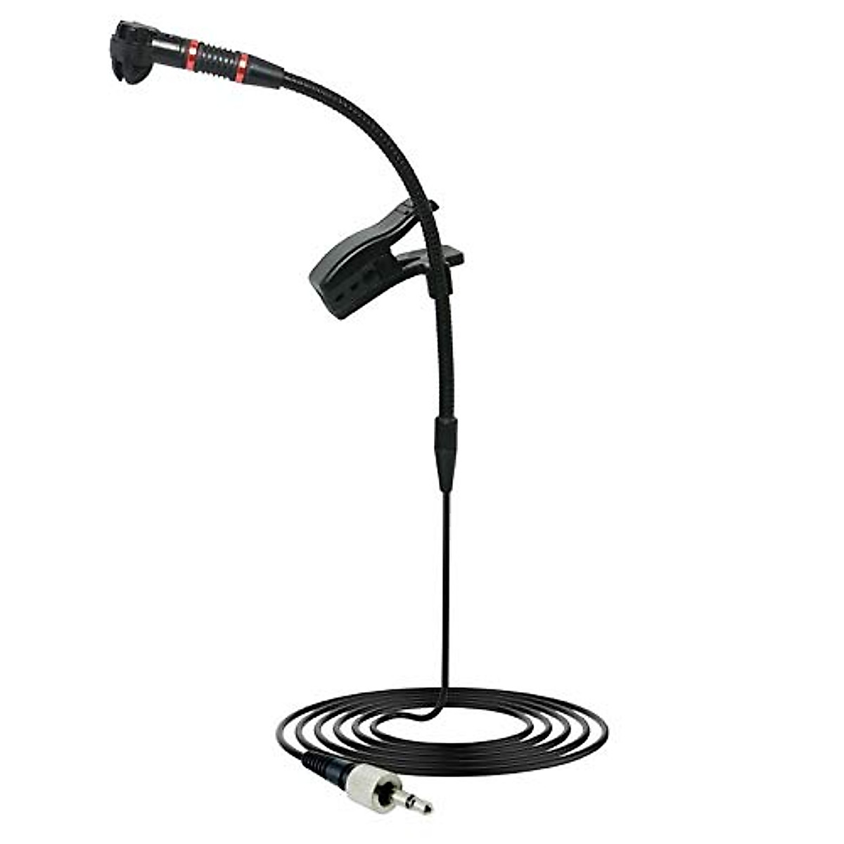 Bolymic Saxophone Microphone Condenser Cardioid Clip on Gooseneck Microphone3.5 mm (1/8 in) TRS