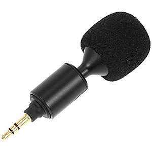 KOMBIUDA Recording Microphone smartphone microphone straight head microphone Singing Mic Podcast Microphone Home Microphone small mic Laptop Microphone sponge household online class