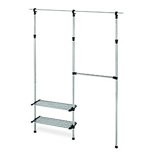 Whitmor 2 Shelf 2 Rod Closet System - Adjustable Closet Maximizer