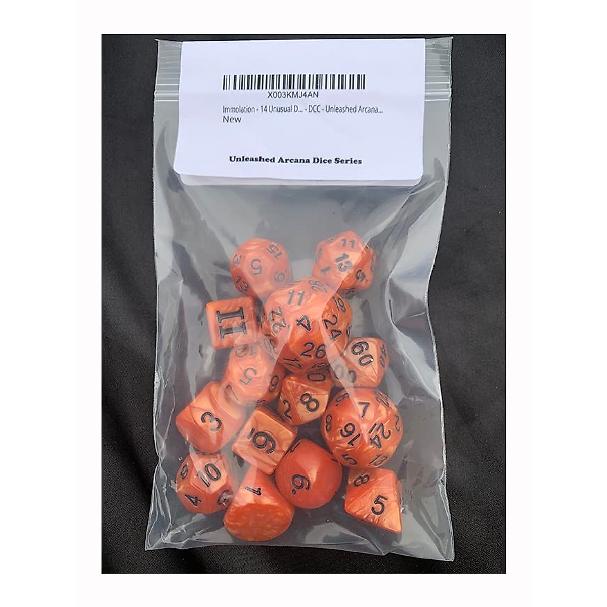 Immolation - 14 Unusual Dice Set Approved for Use with Dungeon Crawl Classics - DCC - Unleashed Arcana…