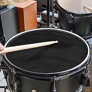 2-Ply Mesh Silent SKIN for Drum Set Replacement, Black, 14inch