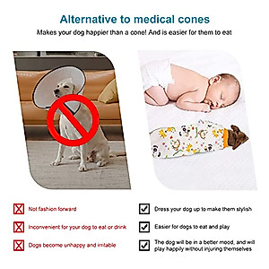 LovinPet Boxer/Pitbull Mix Pajamas - Pet Anxiety Relief Shirt, Dog Pajamas, UV Protection Comfy Stretchy Fabric, White Animal Print, Large Dog Pjs, Pitbull Clothes, Surgical Recovery Shirt,Orange 3XL