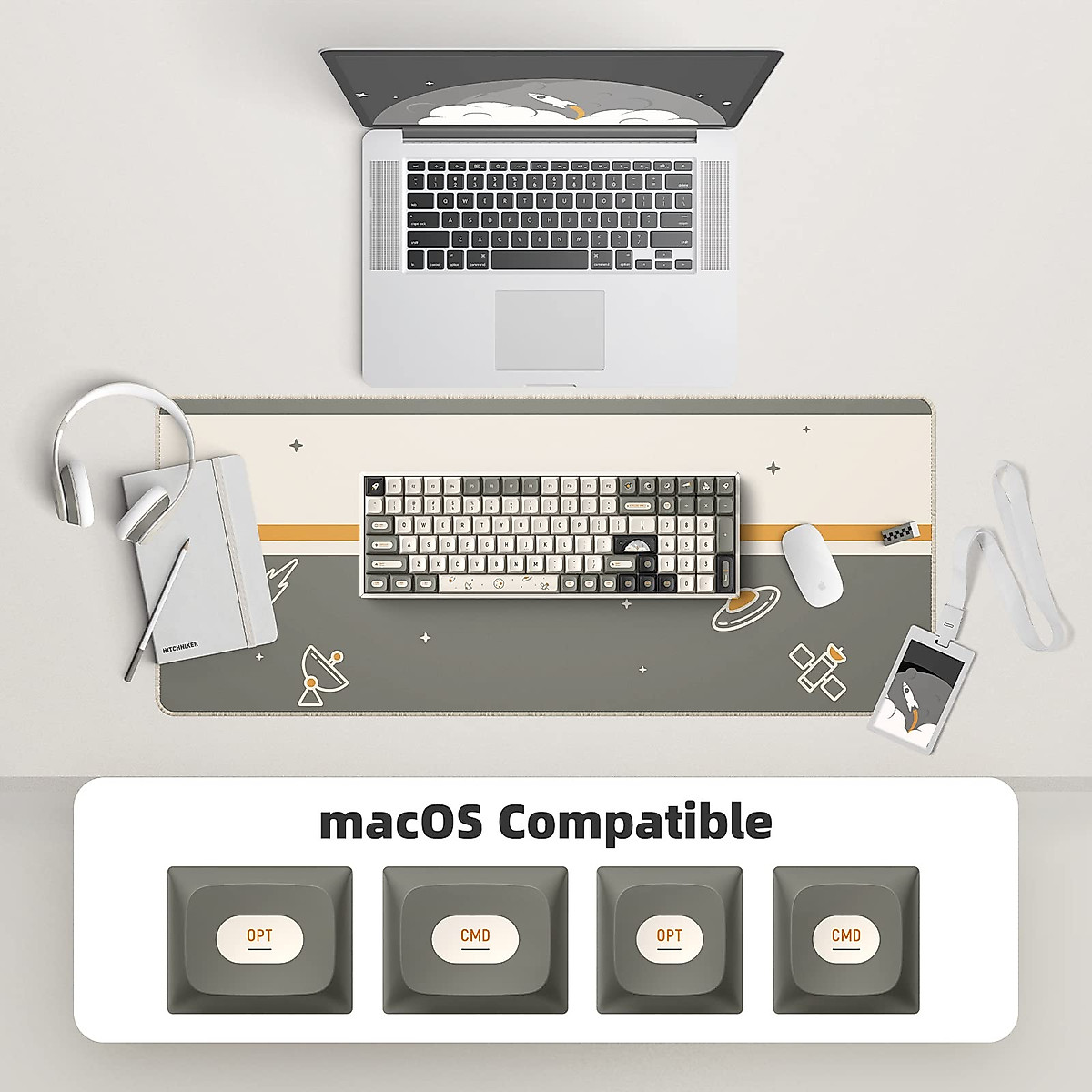 iQunix F97 Hitchhiker Gaming Keyboard, 96% Layout 100 Keys 2.4G & Bluetooth 5.1 Wireless Hot Swappable Mechanical Keyboard with Cherry MX Red Switch for Windows/Mac/Android/iOS