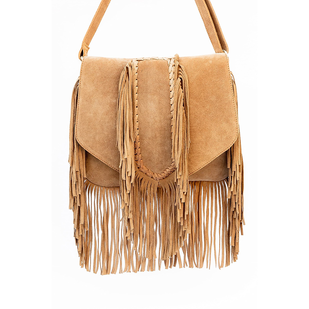AryanExports Women Hippie Fringe Bags Fashion Bohemian Tassel Cross Body Bag Vintage Boho Bags