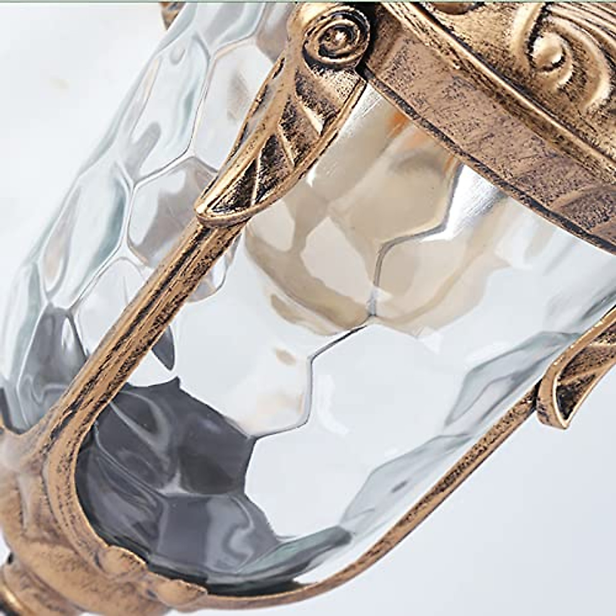 Wall Light, Wall Sconces, European Retro Aisle Garden Light, Anti-Corrosion and Anti-Rust Wall Light, Outdoor Sconce Light, Aluminum Engraving Wall Light,Compatible with Patio, Terrace, Hallway, Porch