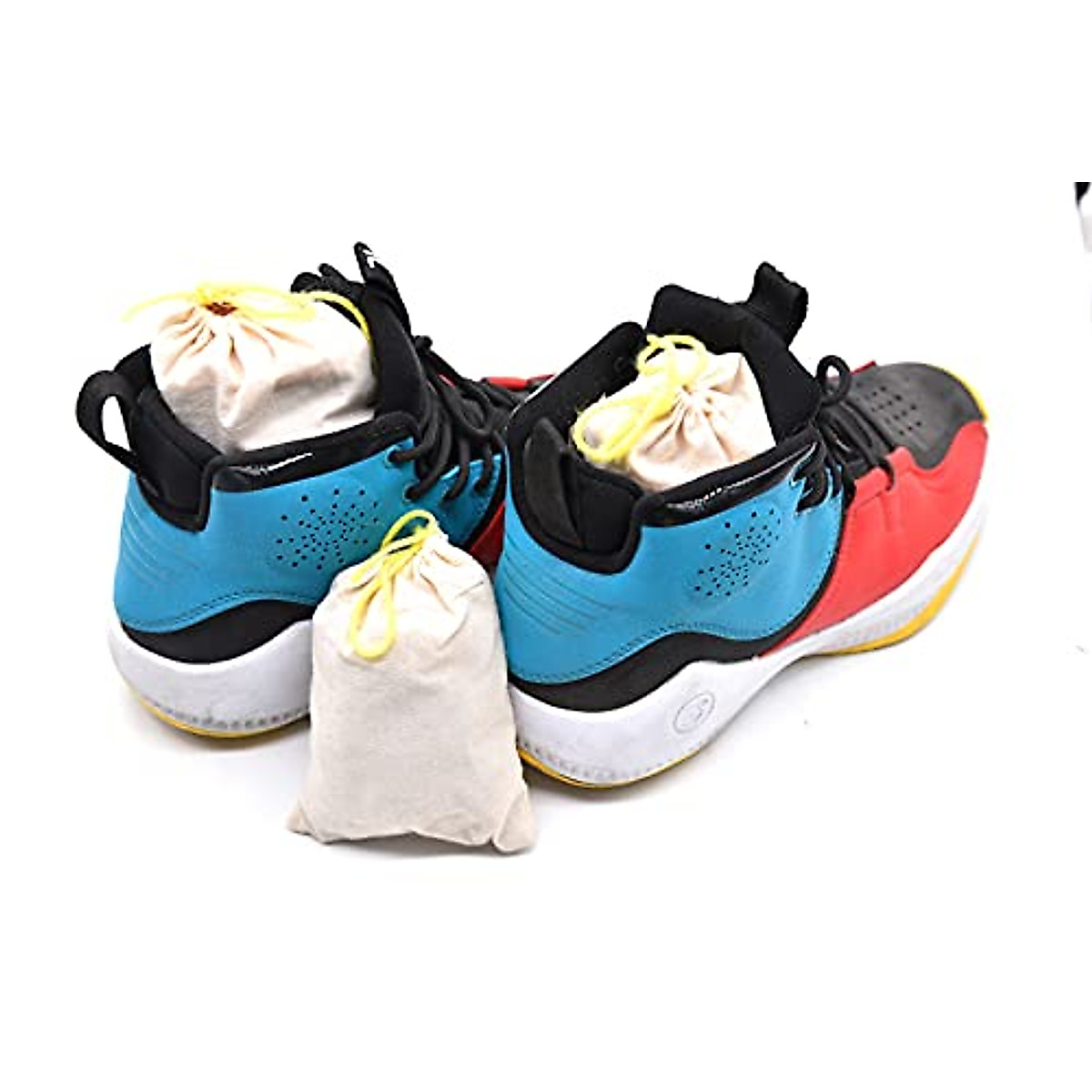 Wahdawn Natural Aromatic Cedar Blocks for Clothes Storage (30 Cedar Rings 5 Sachets, Cedarwood)