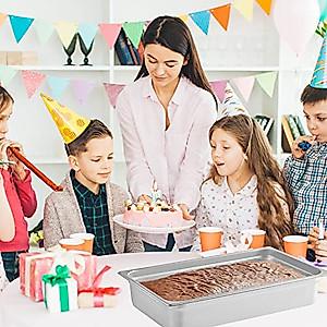 Kweetle 6 Pack Hotel Pans Steam Table Pan Full Size 6inch Deep Steam Pan Stainless 20.8" L x 12.8" W x 6" H Full Size Hotel Pan Anti Jam Steam Table Pan(6 PCS)