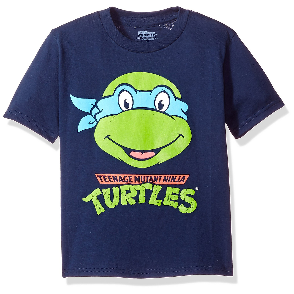 Nickelodeon Little Boys' Toddler Teenage Mutant Ninja Turtles Short Sleeve T-Shirt, Navy, 5T