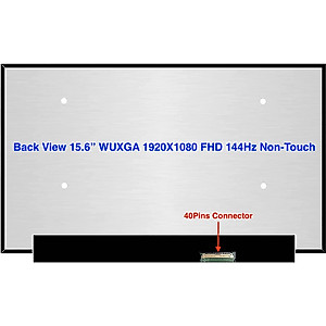EM EMAJOR TECH New Screen Replacement for NV156FHM-N4J FHD 1920x1080 144Hz IPS LCD LED Display