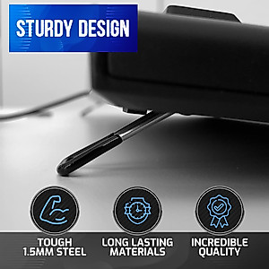 Computer Keyboard Feet Replacement 2 Pcs - Rubber Grip Small Ergonomic Tilt Stand Clips to Prop Up Keyboard Legs - for Logitech K120, K260, K270, K330, K345, K350, K360, K520, K835, K850 and More