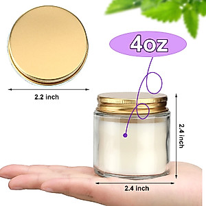 Jutom 72 Pack Mini Mason Jar Candles Bulk 4oz Small Lavender Scented Candles Stress Relief Aromatherapy Candles for Wedding Christmas Birthday Baby Showers Gifts Party Favors (Gold)