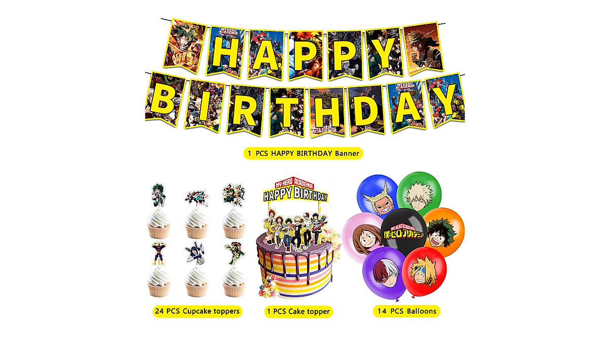 My Hero Academia Party Supplies | Fun Birthday Decorations