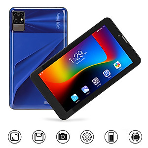 Jiawu Tablet 7 Inch, Android 10.0 Tablet, 1960x1080 IPS Screen, 4GB RAM, 32GB Storage, Octa Core Processor, 6000mAh Dual SIM Dual Standby 5+8MP Dual Camera Tablet, WiFi, Bluetooth, Blue