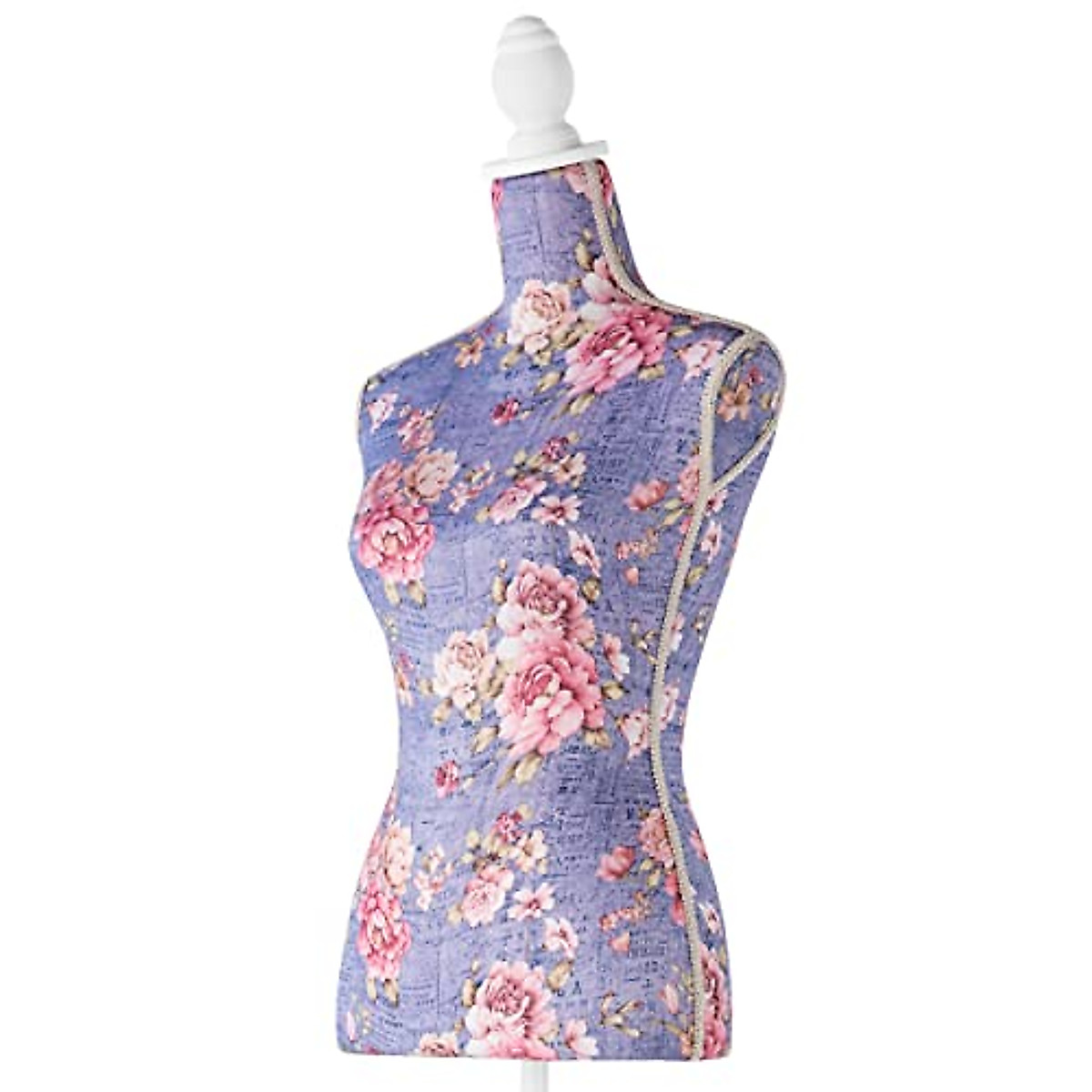 Female Dress Form Mannequin Body, 52''-67'' Height Adjustable Female, Mannequin Body Dress Form with Wooden Tripod Base Stand, for Sewing, Display,Purple