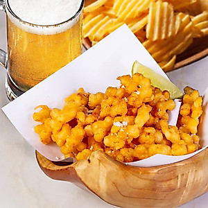 TIKUSAN Japanese Tempura Paper, Oil Absorbing Cooking Paper, 8.6 × 7.8 inch, 100 Sheets, Made in Japan